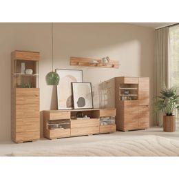 OTTO home Wohnwand &raquo;VETRO: besteht aus 2 Vitrinen, 1 Sideboard & 1 Wandregal, Wohnzimmer.&laquo; 4 Stk. tlg.