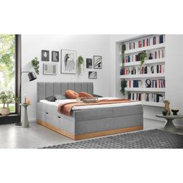 Home Affaire Boxbett &raquo;Frappelle inkl. Bettkasten, erh&auml;ltlich in der Gr&ouml;&szlig;e 180x200cm, H3&laquo; inkl. PUR-Schaum-Topper Stoffbezug Nordic (100% Polyester)