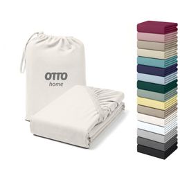 OTTO home Spannbettlaken &raquo;Cremona, in PREMIUM Qualit&auml;t aus 96% Baumwolle & 4% Elasthan&laquo; Gr&ouml;&szlig;e ab 90x200 cm, in 145g/m&sup2; sowie 180 g/m&sup2; erh&auml;ltlich 