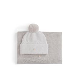 Tommy Hilfiger Damen Beanie &raquo;POM POM LUREX&laquo; in Geschenkbox, Set aus M&uuml;tze und Schal