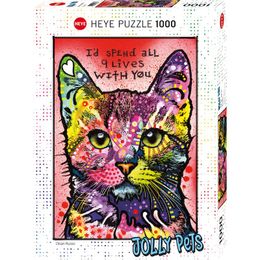 Heye Puzzle &raquo;9 Lives&laquo; Made in Germany bunt Pappe