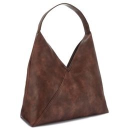 Vivance Damen Shopper &raquo;Schultertasche&laquo; Handtasche, Henkeltasche, Einkaufstasche, Hobobag VEGAN braun