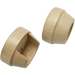 Gardinia Gardinenstangenhalter &raquo;Wandlager f&uuml;r &Oslash; 28 mm Holz&laquo; Serie Gardinenstangen-Set Lugano Classic &Oslash; 28 mm beige