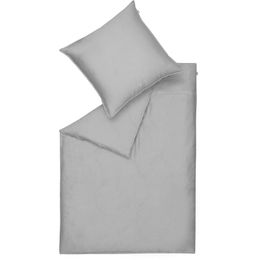 Sch&ouml;ner Wohnen Kollektion SCH&Ouml;NER WOHNEN-Kollektion Bettw&auml;sche &raquo;Pure&laquo; 3 Stk. Satinbettw&auml;sche aus 100% reiner Baumwolle grau Satin, Obermaterial: 100% Baumwolle