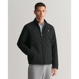 Gant Herren Steppjacke &raquo;QUILTED WINDCHEATER&laquo; mit Rautensteppung schwarz S
