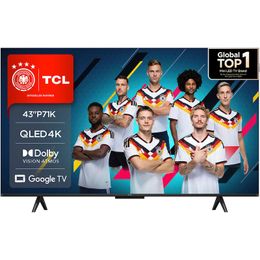 TCL QLED-Fernseher &raquo;43P71KX1&laquo; 108 cm/43 Smart-TV Multi-HDR, Dolby Vision, Smart TV, Airplay2, Dolby Atmos, Game Master schwarz Smart TV: Google TV, 