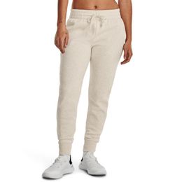 Under Armour Damen Jogginghose &raquo;RIVAL&laquo; f&uuml;r vielseitige Aktivit&auml;ten, aus Baumwolle, elastischer Bund braun L, N-Gr