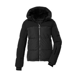 Killtec Damen Skijacke &raquo;KSW 111 WMN SKI QLTD JCKT&laquo; Damen Ski-Steppjacke mit Glitzerstreifen und abnehmbaren Schneefang 38