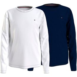Tommy Hilfiger Underwear Jungen Langarmshirt &raquo;2P CN TEE LS&laquo; Packung, 2er-Pack, 2 Stk. mit Markenlabel blau 164/170