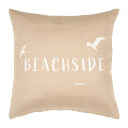 Pad Dekokissen &raquo;BEACHSIDE&laquo; Made in Europe, Kissenh&uuml;lle ohne F&uuml;llung, 1 St&uuml;ck beige Baumwolle
