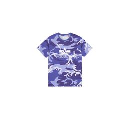 Alpha Industries Herren T-Shirt &raquo;Basic T-Shirt BL Camo&laquo; lila L