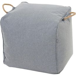 siena GARDEN Sitzhocker &raquo;Integral Hocker 46 x 48 x 46 cm, Farbe stone grey&laquo; Meliert, Bezug aus 100% Polyester, PE-beschichtet Obermaterial: 100% Polyester