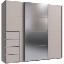 wimex Schwebet&uuml;renschrank &raquo;Bali in den Breiten 180cm, 225cm & 270cm, Kleiderschrank mit Spiegel&laquo; erh&auml;ltlich in der Farbe: Kaschmir, Schrank mit 4 Schubladen