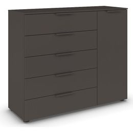 Rauch Schubkastenkommode &raquo;Kommode T&uuml;rkommode Sideboard Kombikommode FLIPP&laquo; Breite 120 cm mit 2 Einlegeb&ouml;den, 1-t&uuml;rig mit 5 Schubladen und Soft-Close-