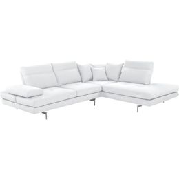 Calia italia Ecksofa &raquo;Toby Wing, B/T: 288/232 cm, Designsofa mit hohem Sitzkomfort, L-Form&laquo; Sitztiefenverstell.,wahlw. mit Kissen-Set, F&uuml;&szlig;e chrom 