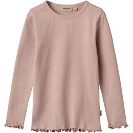 Wheat M&auml;dchen Wheat Langarmshirt &raquo;Rib T-Shirt L/S Ida&laquo; rosa 152