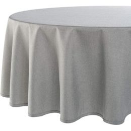 Delindo Lifestyle Tischdecke &raquo;WIEN&laquo; Fleckabweisend, pflegeleicht, 180 g/m&sup2; grau Polyester
