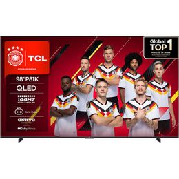 TCL QLED-Fernseher &raquo;98P81K&laquo; 248 cm/98 &prime;&prime; Smart-TV 144Hz, Multi-HDR, Dolby Vision, Game Master, Smart TV, Apple TV, ONKYO schwarz Smart TV: Google TV, 