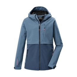 Killtec M&auml;dchen Softshelljacke &raquo;KOS 153 GRLS SFTSHLL JCKT&laquo; Winddichte, wasserabweisende Softshelljacke mit Kapuze 176