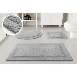 OTTO home Badematte &raquo;Meellor&laquo; H&ouml;he 20 mm rutschhemmend beschichtet fu&szlig;bodenheizungsgeeignet Badteppich, getuftet, modern, Uni, antirutsch, flauschig, 