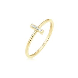 Elli DIAMONDS Damen Elli DIAMONDS Diamantring &raquo;Kreuz Diamanten Brillantschliff (0.025 ct) 375 Gelbgold&laquo; gold