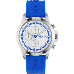 adidas originals Damen adidas originals Chronograph &raquo;EXPRESSION TWO CHRONO&laquo; Quarzuhr, Armbanduhr, Herrenuhr, Damenuhr, unisex, Silikonarmband blau
