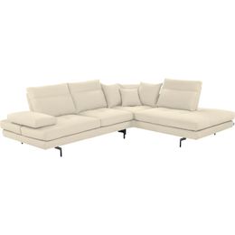 Calia italia Ecksofa &raquo;Toby Wing, B/T: 288/232 cm, Designsofa, Premium Sitzkomfort, L-Form&laquo; Sitztiefenverstellung, wahlw. mit Kissen-Set,F&uuml;&szlig;e schwarz 