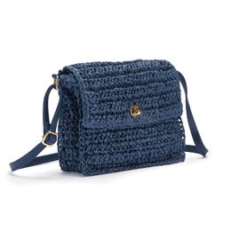 Vivance Damen Umh&auml;ngetasche &raquo;Handtasche&laquo; Minibag, Henkeltasche, Bast-Optik, Sommertasche, Crossbody Bag