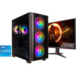 Captiva Gaming-PC-Komplettsystem &raquo;Highend Gaming I95-231 TFT Bundle&laquo; 27 &prime;&prime; Intel Core i5 GeForce RTX 5060 Ti 32 GB RAM 1.000 GB SSD ohne Windows
