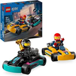 Lego Konstruktionsspielsteine &raquo;Go-Karts mit Rennfahrern (60400), Lego City&laquo; Made in Europe bunt Konstruktionsspielsteine