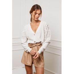 Jos&eacute;fine Cardigan "Cuvillier" in Creme - 74% | Gr&ouml;&szlig;e L | Damen-pullover-cardigans