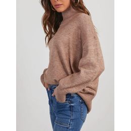 Milan Kiss Pullover in Hellbraun - 56% | Gr&ouml;&szlig;e M | Damen-pullover-cardigans