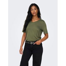 Only Shirt "Elise" in Khaki - 41% | Gr&ouml;&szlig;e XS | Damen-tops