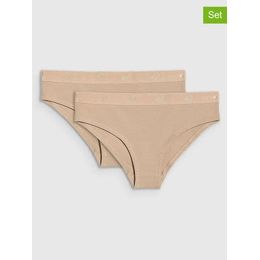 4F 2er-Set: Slips in Beige - 20% | Gr&ouml;&szlig;e M | Damen-unterteile