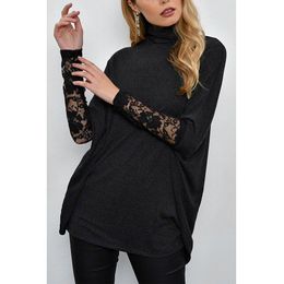 Milan Kiss Bluse in Anthrazit - 66% | Gr&ouml;&szlig;e L | Damen-blusen