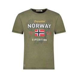 Geographical Norway Shirt "Juitre" in Khaki - 57% | Gr&ouml;&szlig;e 152 | Kinder-oberteile