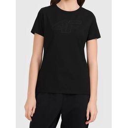 4F Shirt in Schwarz - 43% | Gr&ouml;&szlig;e L | Damen-tops
