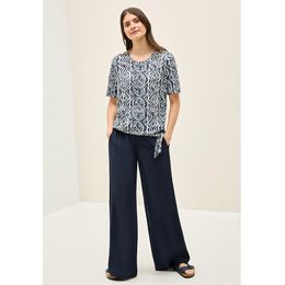 Cecil Shirt in Dunkelblau/ Wei&szlig; - 41% | Gr&ouml;&szlig;e M | Damen-tops