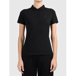 4F Poloshirt in Schwarz - 62% | Gr&ouml;&szlig;e XS | Damen-tops