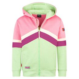 Trollkids Sweatjacke "Flekkefjord" in Gr&uuml;n - 53% | Gr&ouml;&szlig;e 98 | Kinder-sweatshirts-jacken