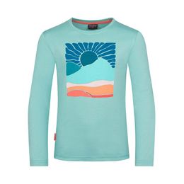 Trollkids Longsleeve "Falketind" in T&uuml;rkis - 49% | Gr&ouml;&szlig;e 164 | Kinder-longsleeves