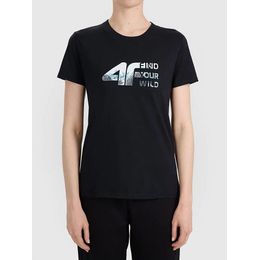 4F Shirt in Schwarz - 53% | Gr&ouml;&szlig;e XS | Damen-tops