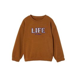 Vertbaudet Sweatshirt in Hellbraun - 30% | Gr&ouml;&szlig;e 92 | Kinder-sweatshirts-jacken