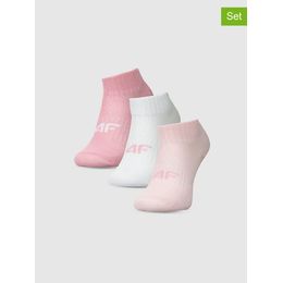 4F 3er-Set: Socken in Rosa/ Wei&szlig; - 50% | Gr&ouml;&szlig;e 35-37 | Kinder-socken-strumpfhosen