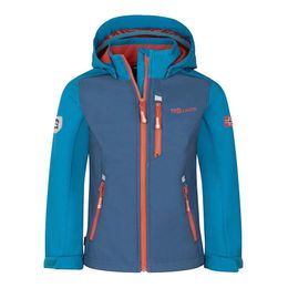 Trollkids Softshelljacke "Balestrand" in T&uuml;rkis - 48% | Gr&ouml;&szlig;e 104 | Kinder-outdoor-jacken