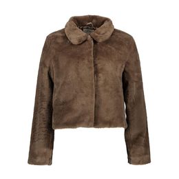 Jacqueline de Yong JDY Kunstpelzjacke "Macy Life" in Braun - 32% | Gr&ouml;&szlig;e XL | Damenjacken