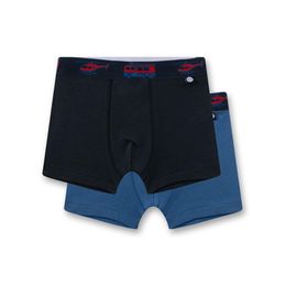 Sanetta 2er-Set: Boxershorts in Dunkelblau/ Blau - 40% | Gr&ouml;&szlig;e 92 | Kinder-waesche