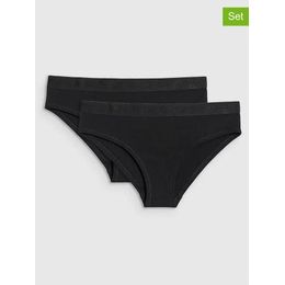 4F 2er-Set: Slips in Schwarz - 26% | Gr&ouml;&szlig;e M | Damen-unterteile