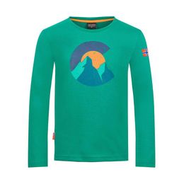 Trollkids Longsleeve "Halsafjord" in T&uuml;rkis - 39% | Gr&ouml;&szlig;e 164 | Kinder-longsleeves