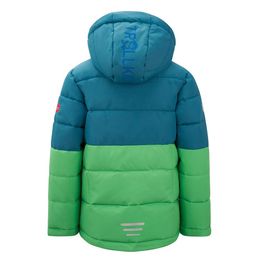 Trollkids Winterjacke "Gryllefjord" in Gr&uuml;n/ Blau - 65% | Gr&ouml;&szlig;e 92 | Kinderjacken